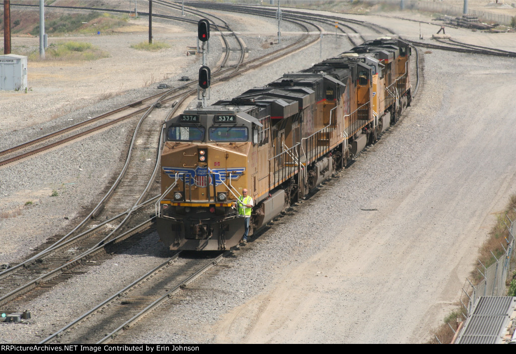UP 5374 at Colton Yard